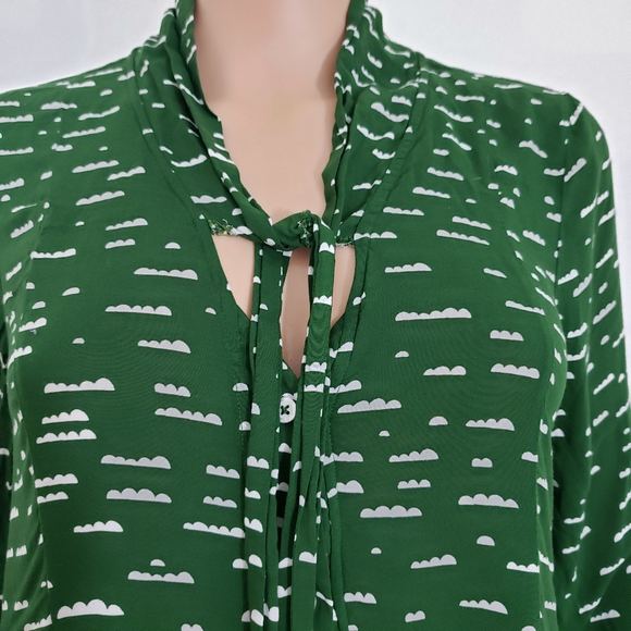 Maeve | Tops | Maeve Green Tie Front Blouse S | Poshmark